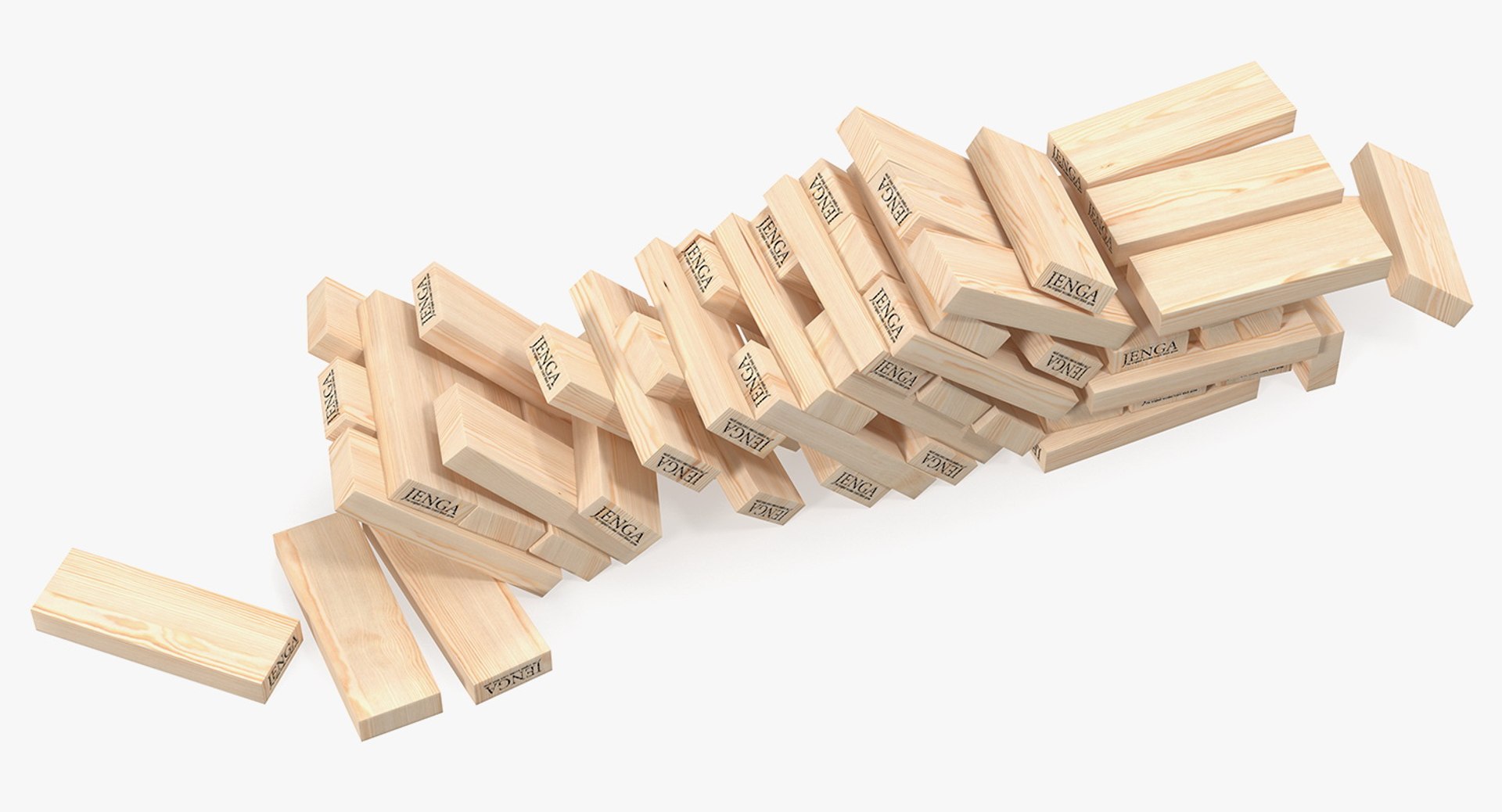 3D Jenga Bricks Gaming Model - TurboSquid 1426283