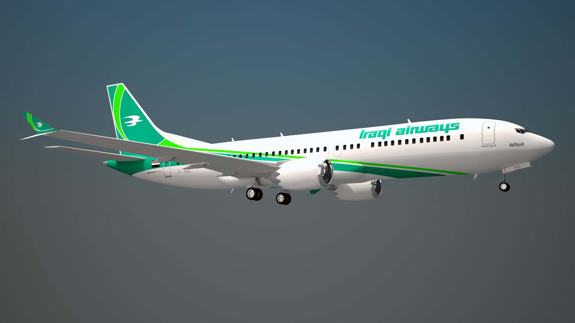 Iraqi Airways 737 Max 8 3D Model - TurboSquid 2062759