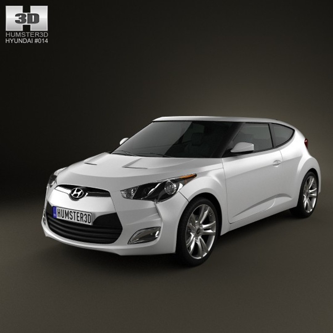 3d model of hyundai veloster 2012