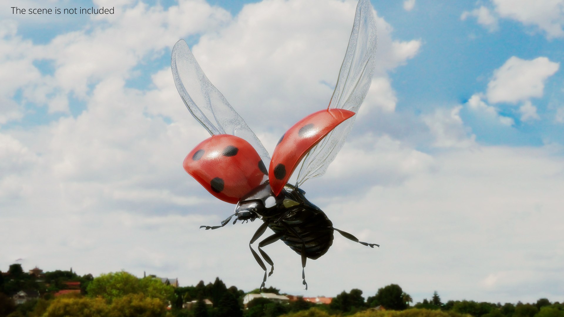 Flying Ladybug Animated Rigged For Maya Model - TurboSquid 2509360