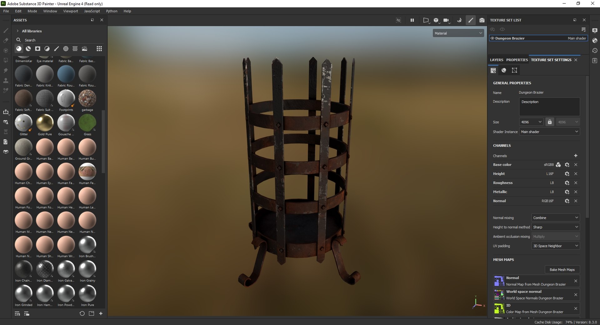 3D Dungeon Brazier Model - TurboSquid 2104096