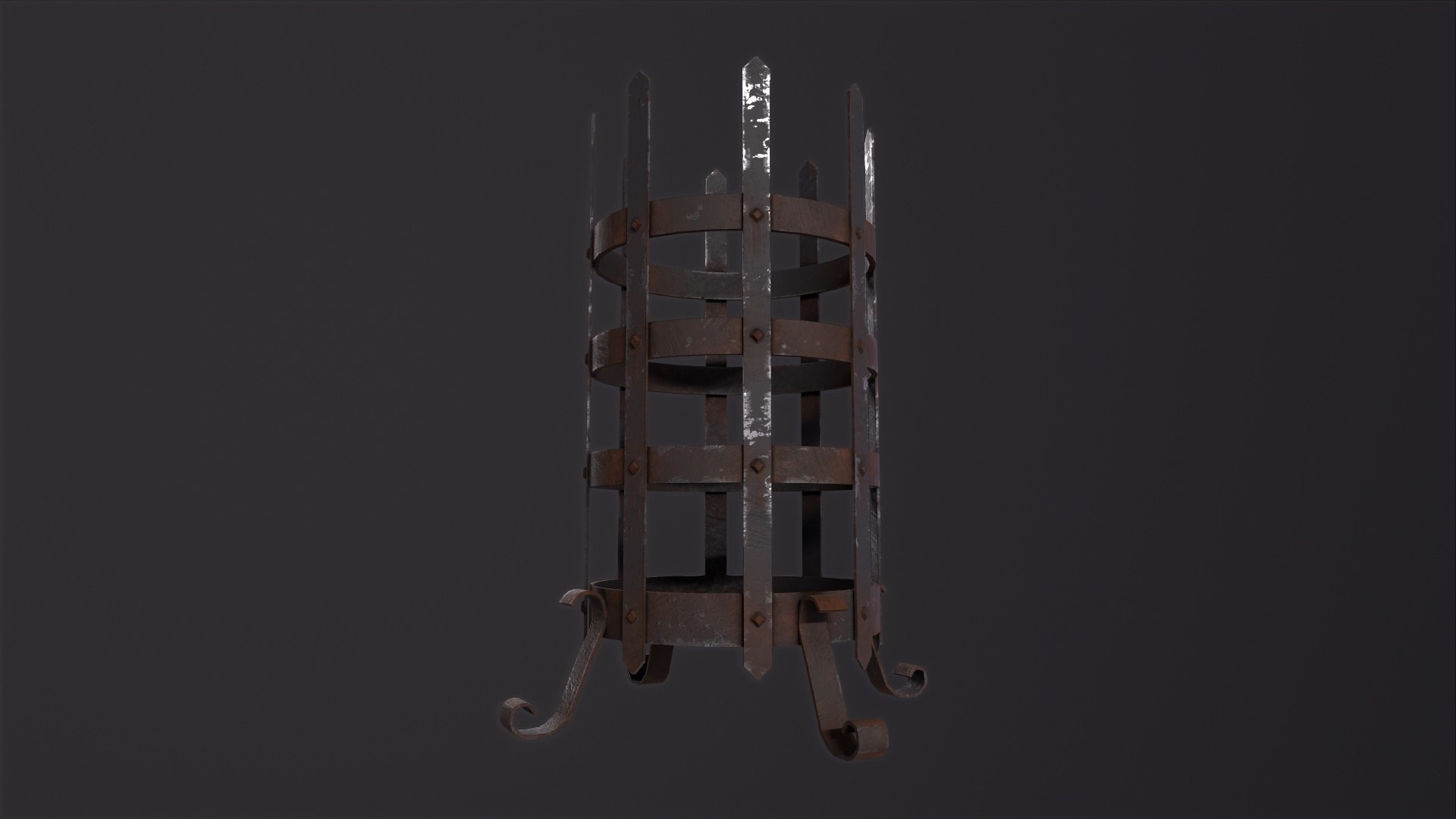 3D Dungeon Brazier Model - TurboSquid 2104096