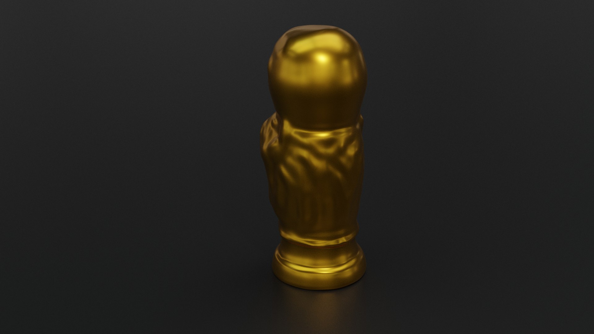 The Chubby Little Golden Man 3D Model - TurboSquid 1950028