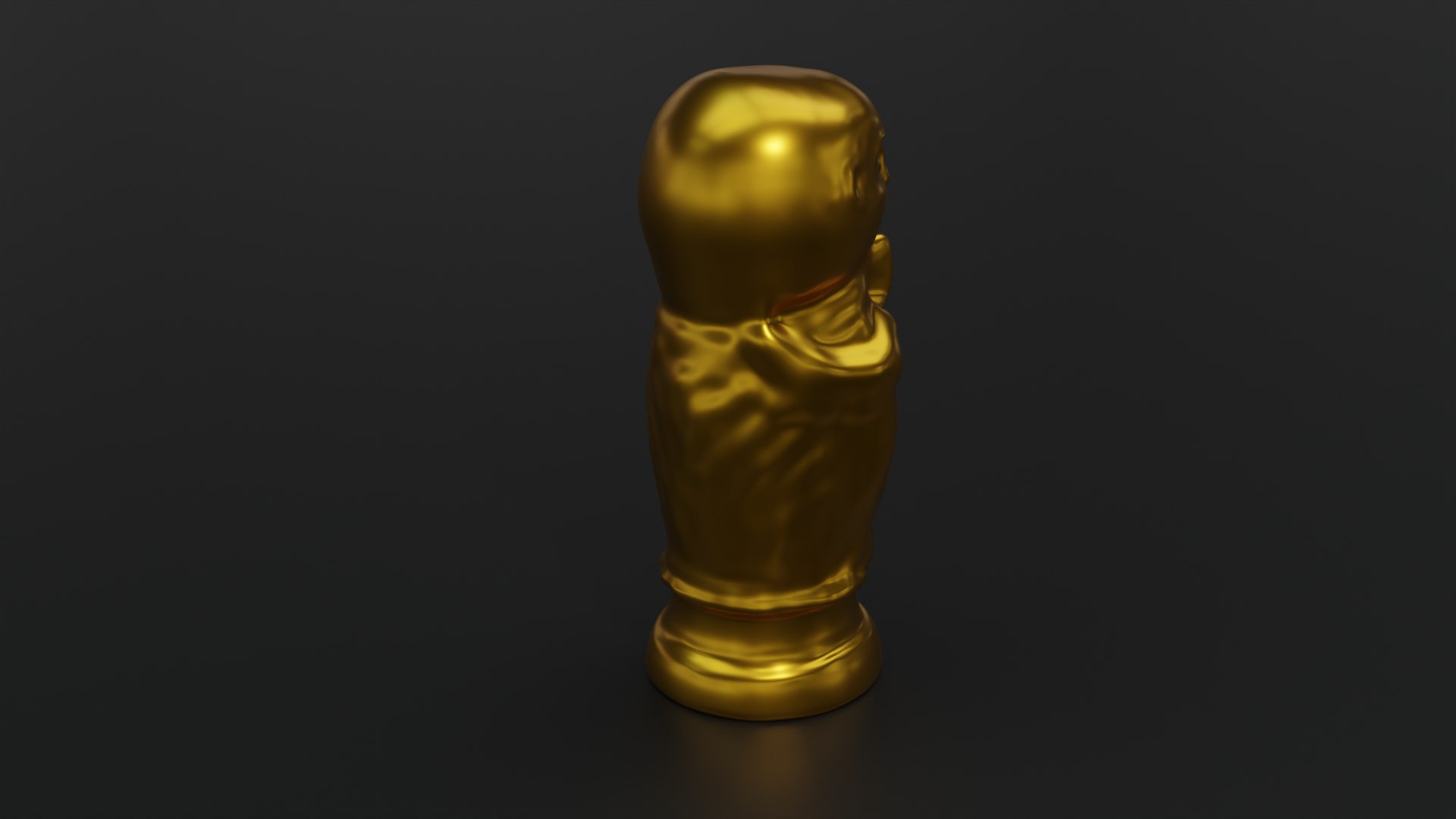 The Chubby Little Golden Man 3D Model - TurboSquid 1950028