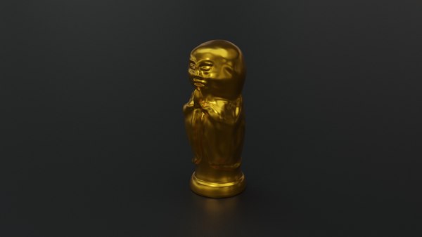 The Chubby Little Golden Man 3D model - TurboSquid 1950028