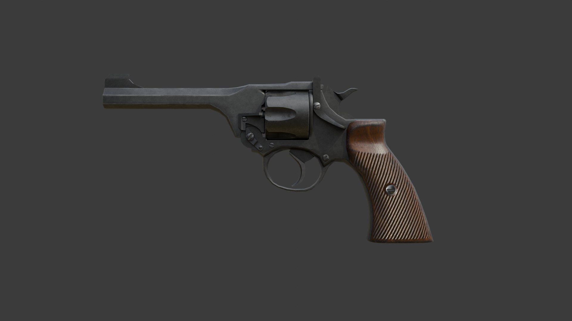 3D Enfield No2 Mk1 Revolver Low Poly - TurboSquid 2305076