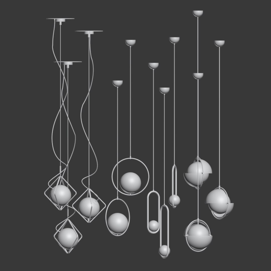 - Light 4 Type 3D Model - TurboSquid 1573790