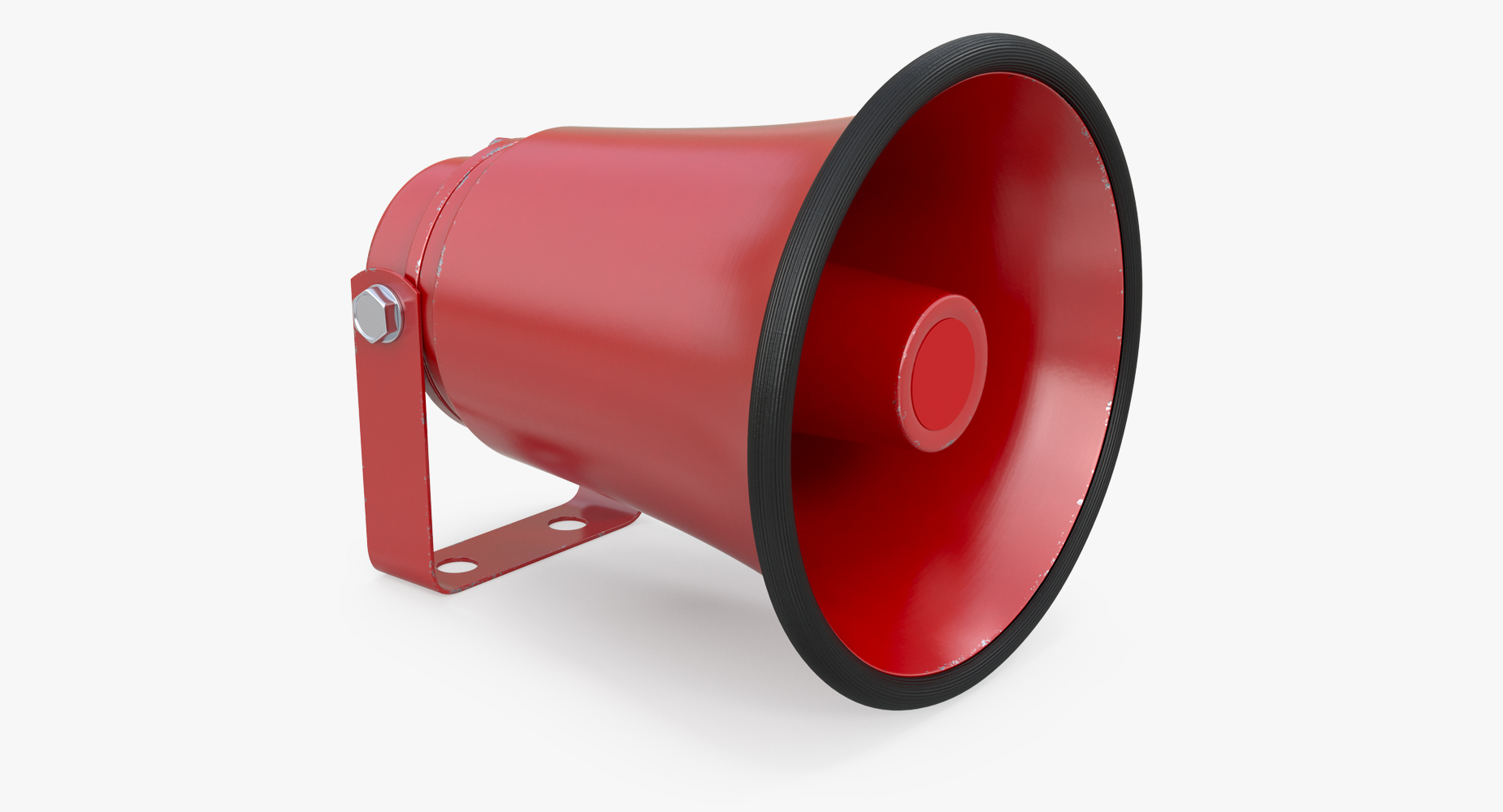 Red horn speaker generic 3D - TurboSquid 1217770