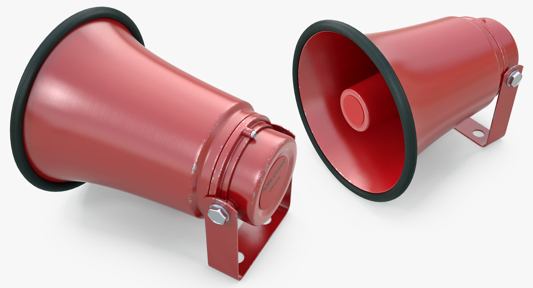 Red horn speaker generic 3D - TurboSquid 1217770