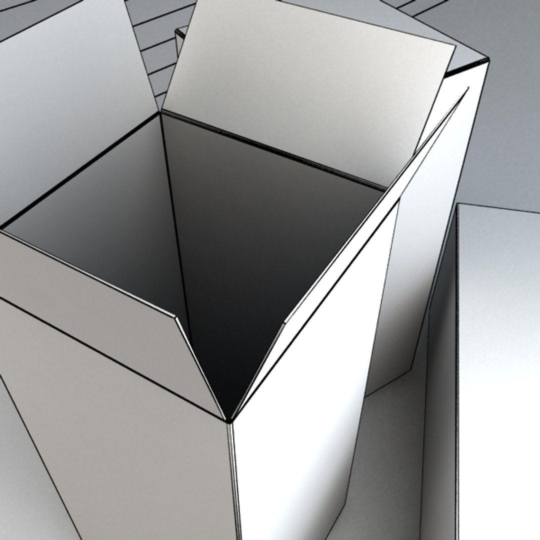 3ds Max Photorealistic Cardboard Box Resolution