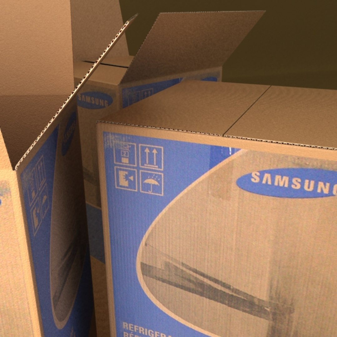 3ds Max Photorealistic Cardboard Box Resolution