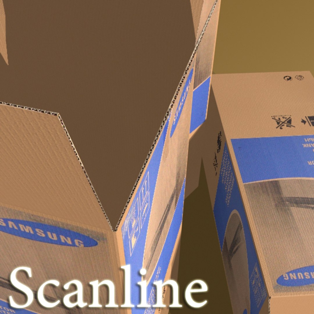 3ds Max Photorealistic Cardboard Box Resolution