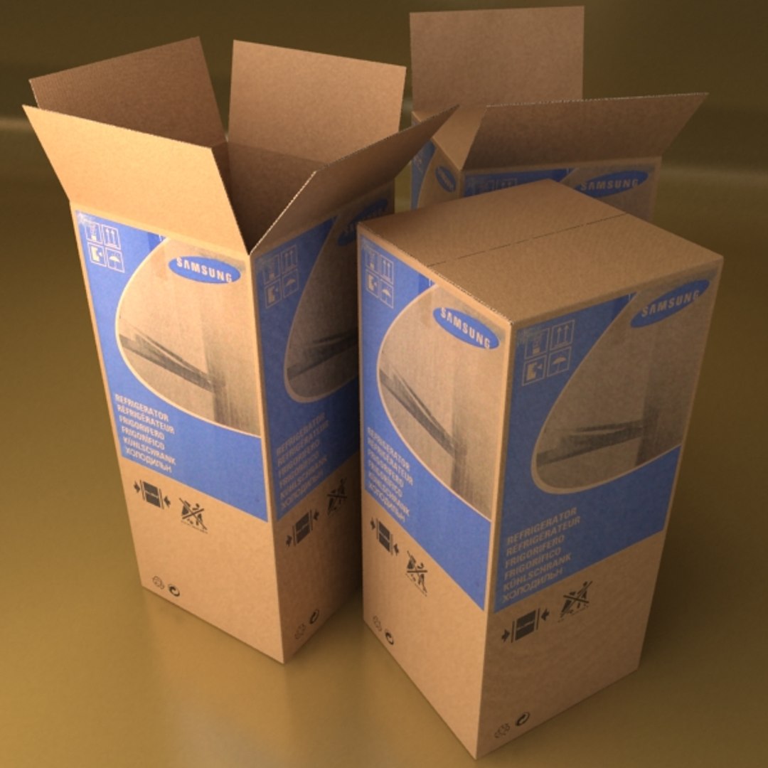 3ds Max Photorealistic Cardboard Box Resolution