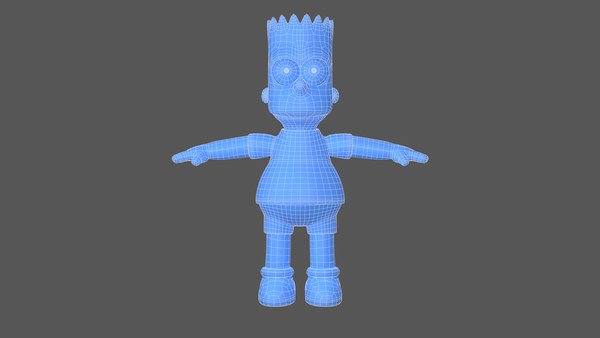 modelo 3d Personaje de Bart Simpson 8K - TurboSquid 1755028