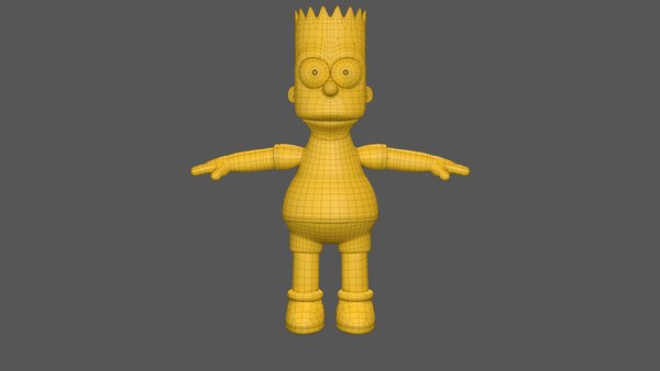 바트 심슨 캐릭터 8K 3D 모델 - TurboSquid 1755028