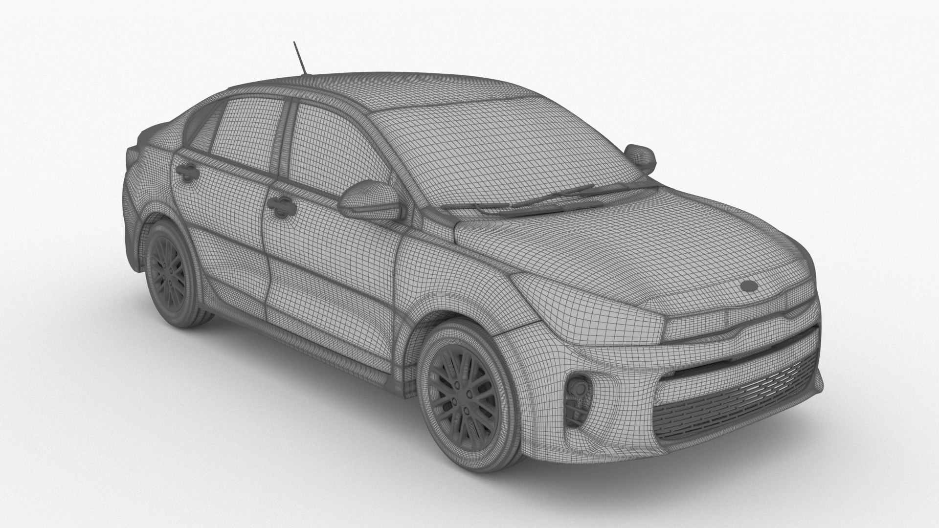 Kia Rio Sedan 2018 Exterior Only Body And Chassis Model - TurboSquid ...