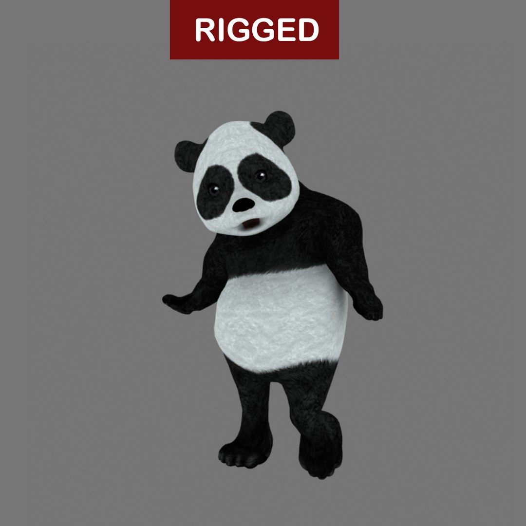 3d Rigged Panda