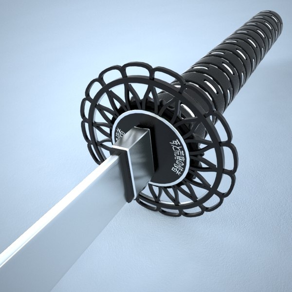 3d modern katana