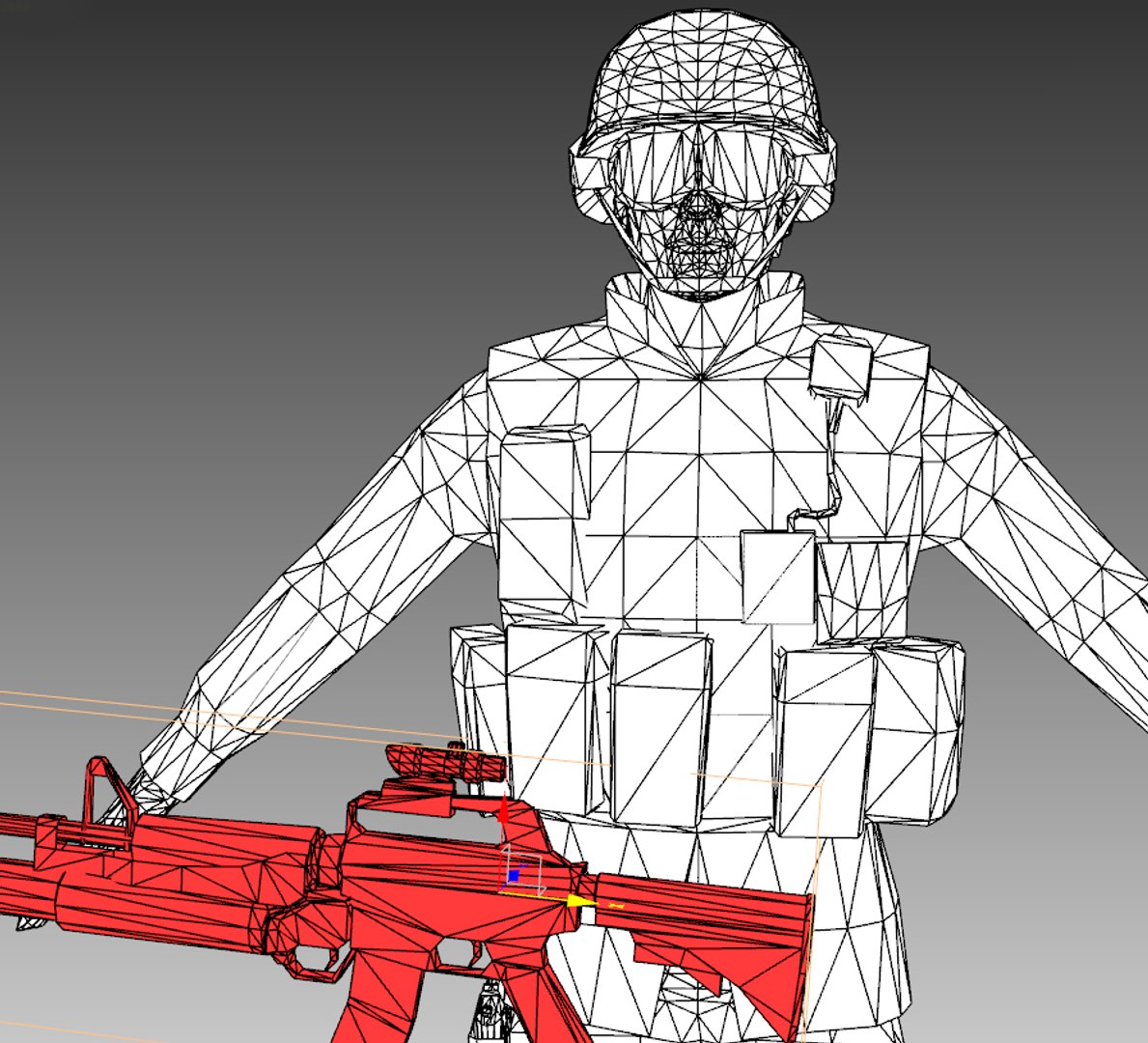 soldier military 3d model