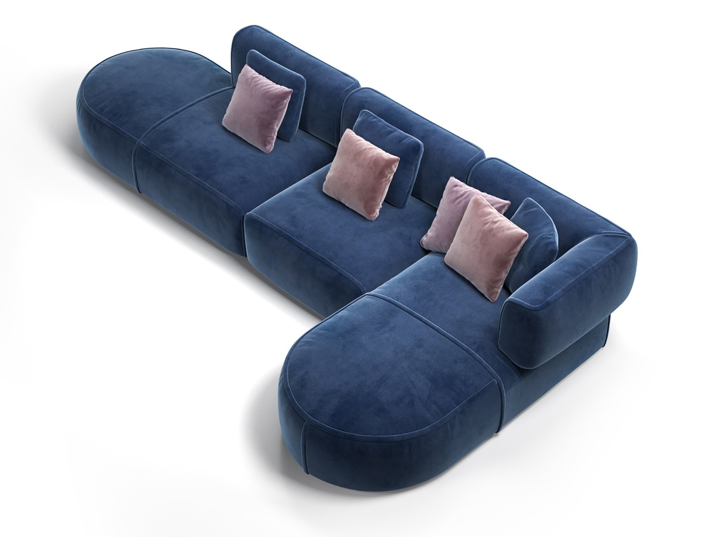 553 Bowy 50-10 Modular Sofa 3D Model - TurboSquid 2163721