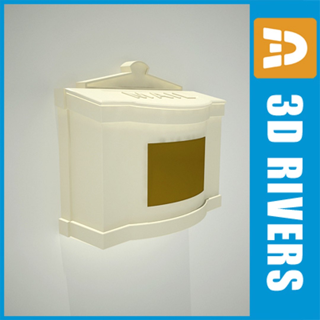 Free Door Mail 03 Box 3d Model