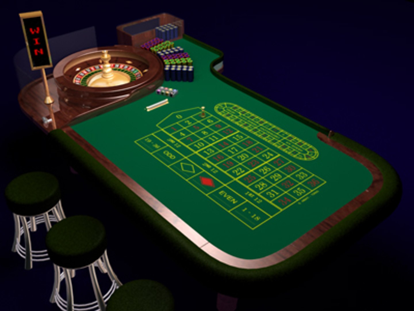 3d roulette model