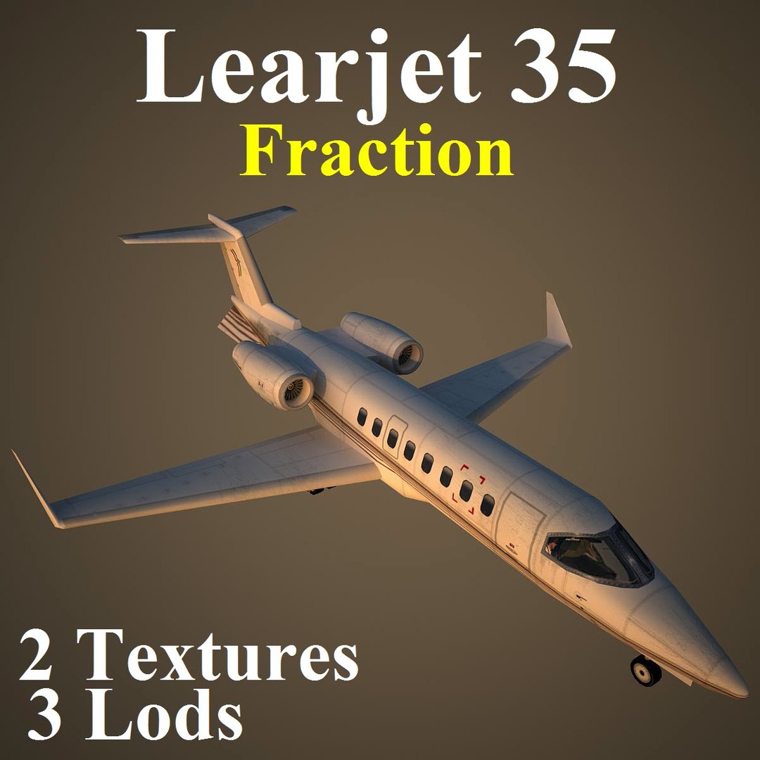 3d Max Learjet Eff Aircraft