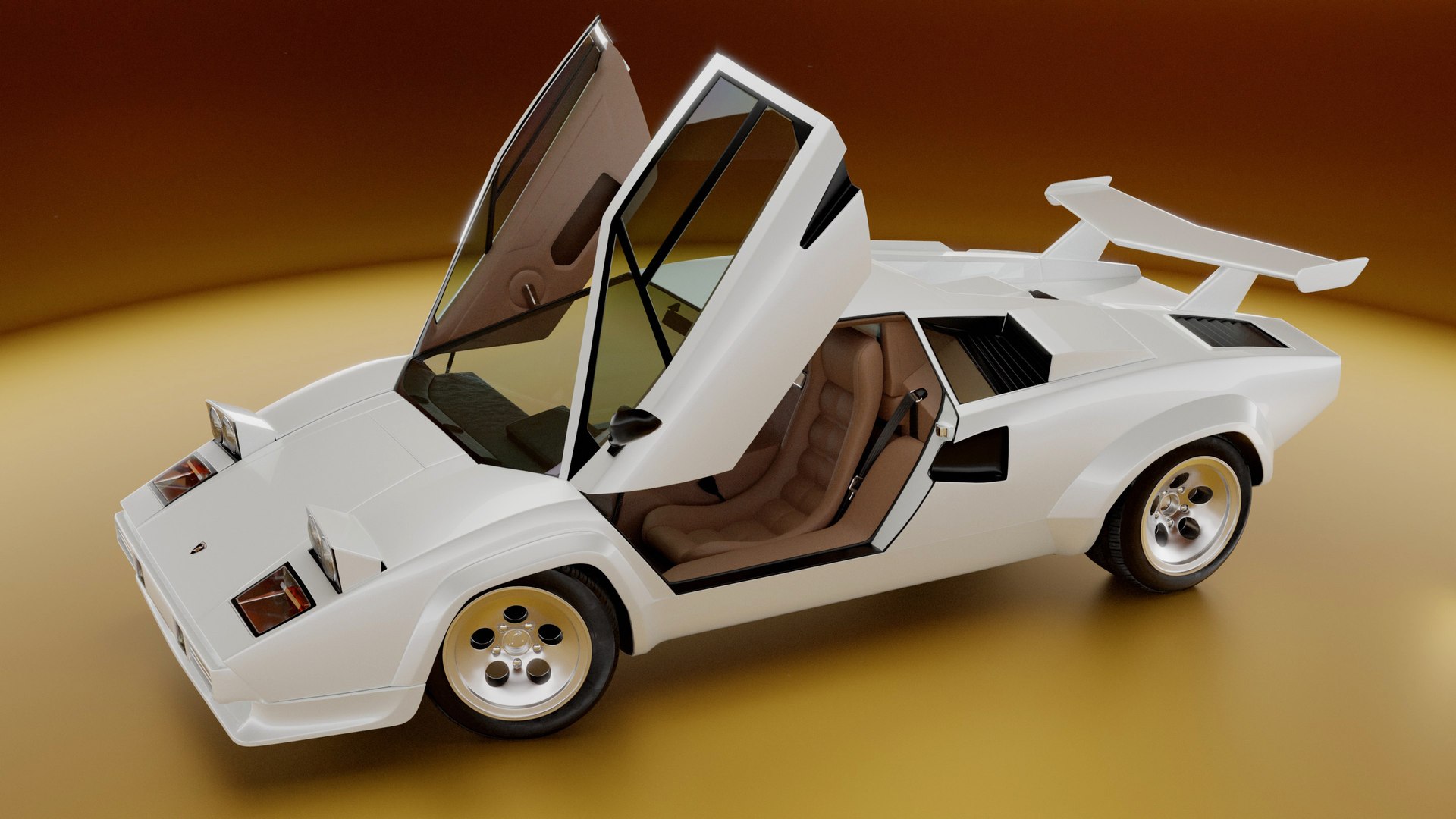 1987 Lamborghini Countach 5000QV 3D - TurboSquid 2171591