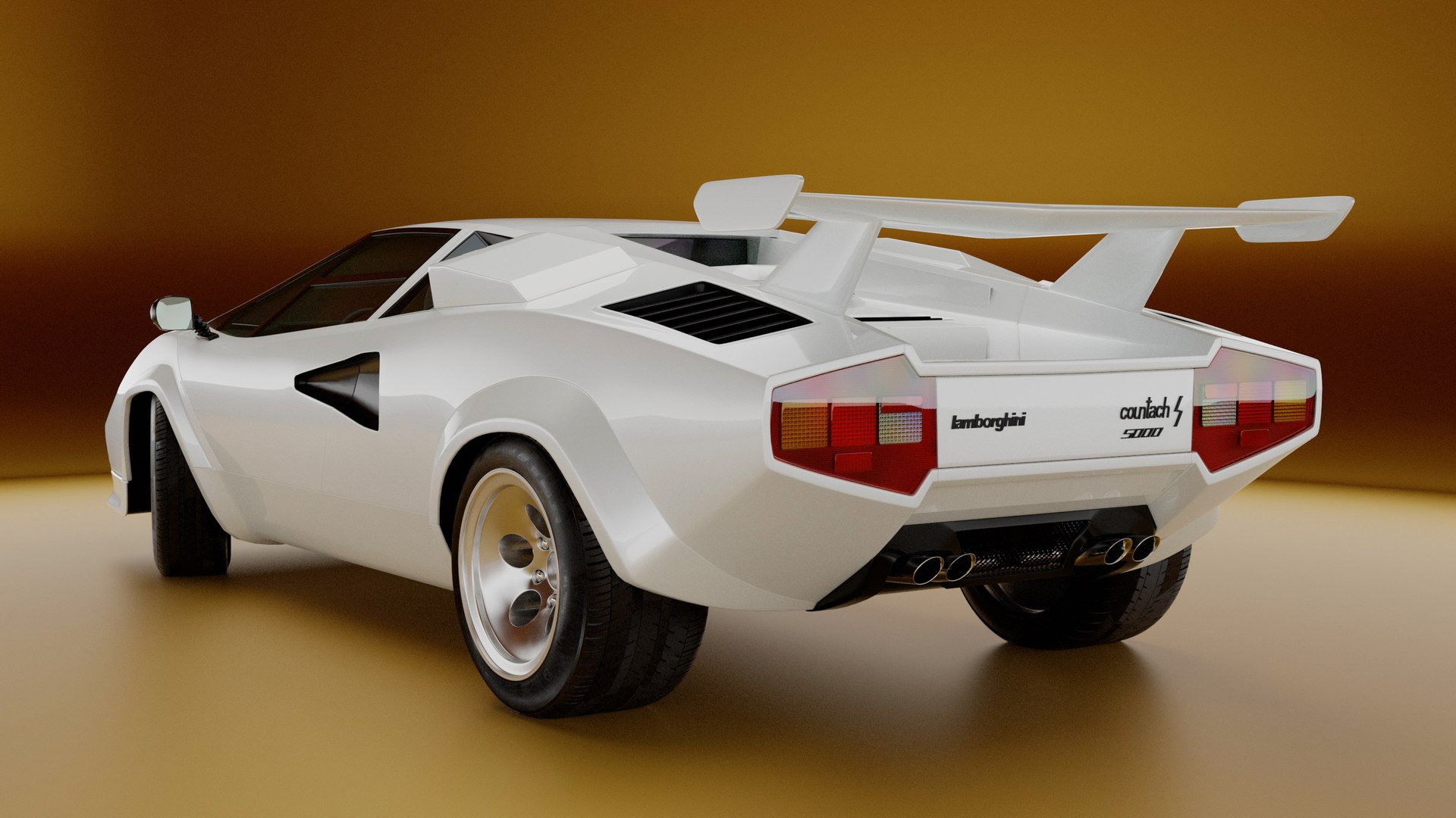 1987 Lamborghini Countach 5000QV 3D - TurboSquid 2171591