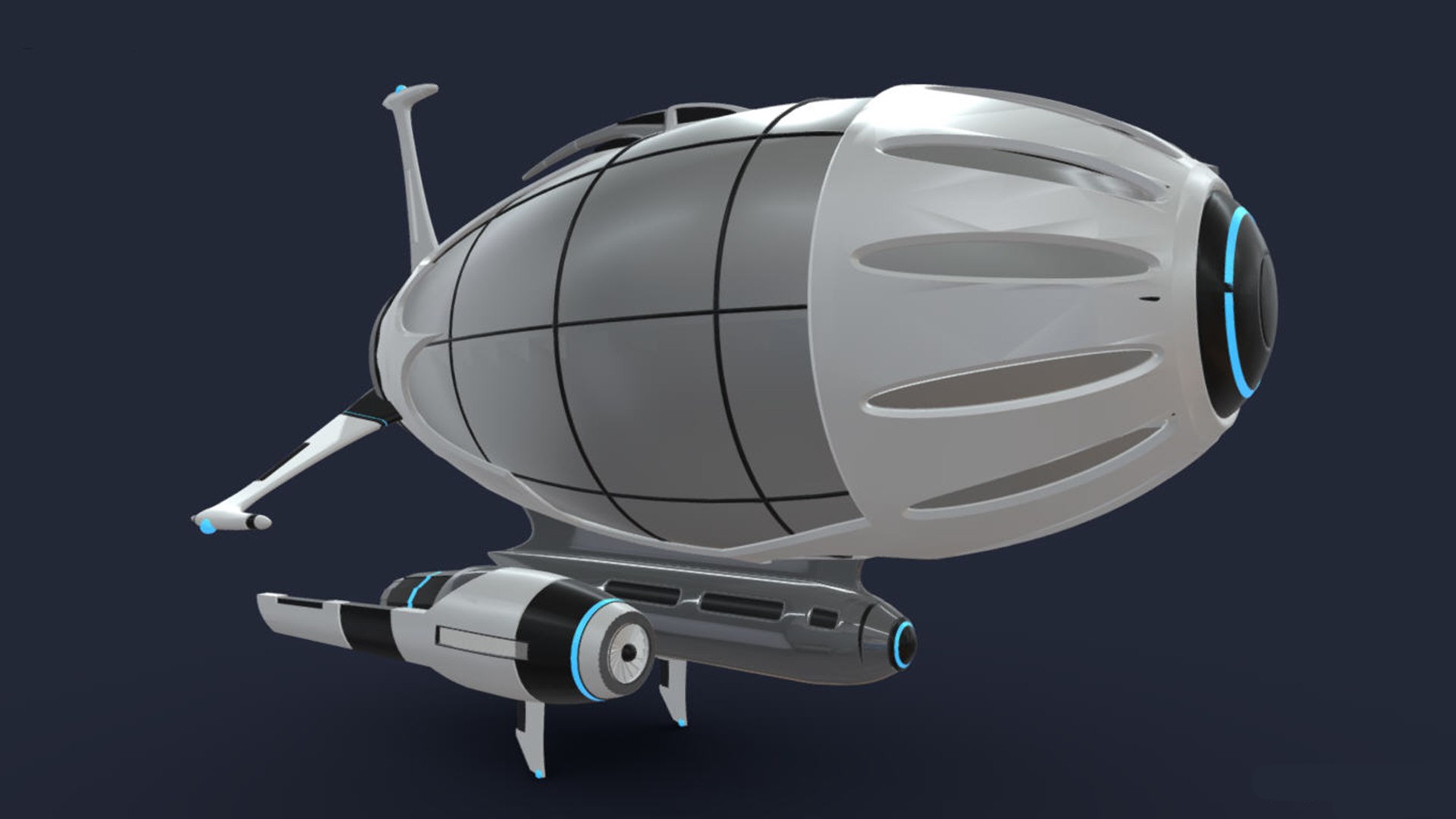 3D Anime Spaceship model - TurboSquid 2106347