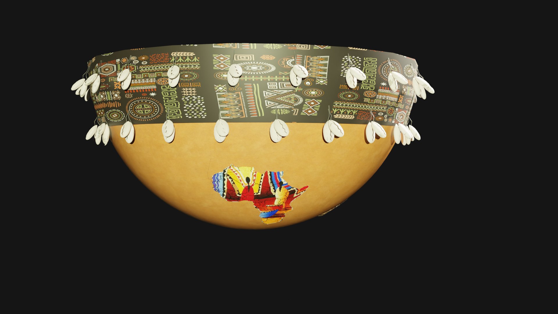 Castagnette African 3D Model - TurboSquid 2211385