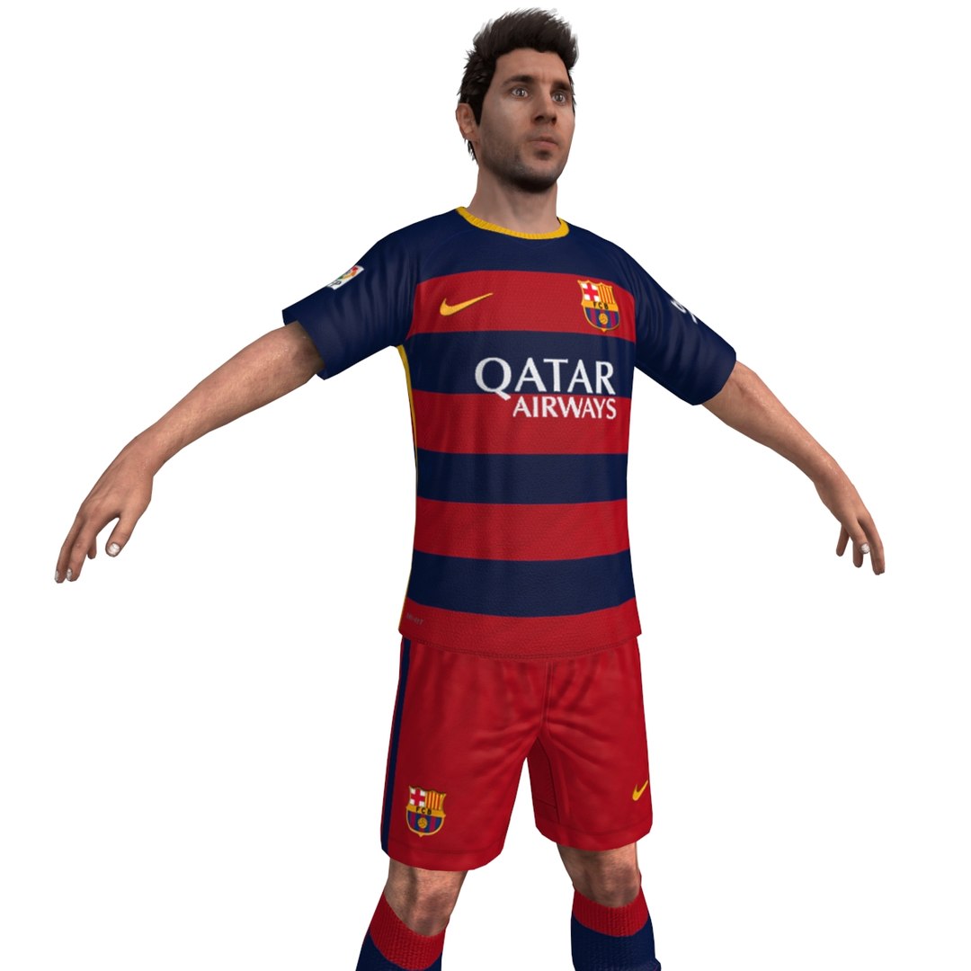 3d Model Rigged Lionel Messi