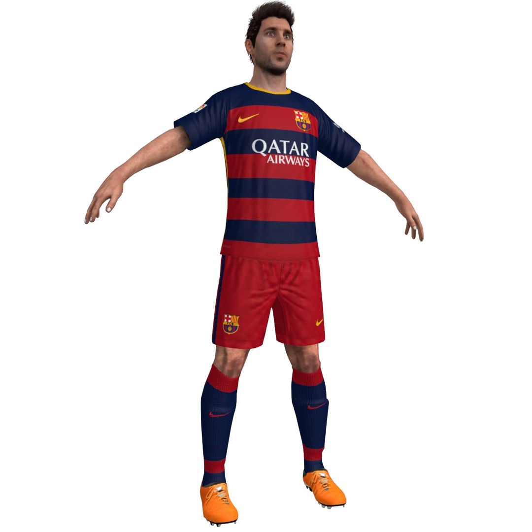 3d Model Rigged Lionel Messi