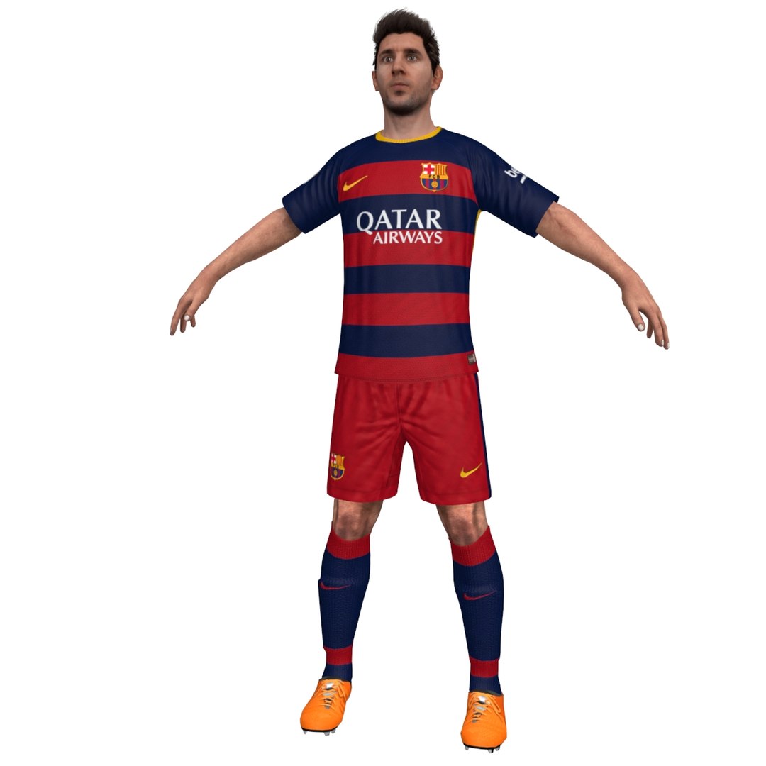 3d Model Rigged Lionel Messi