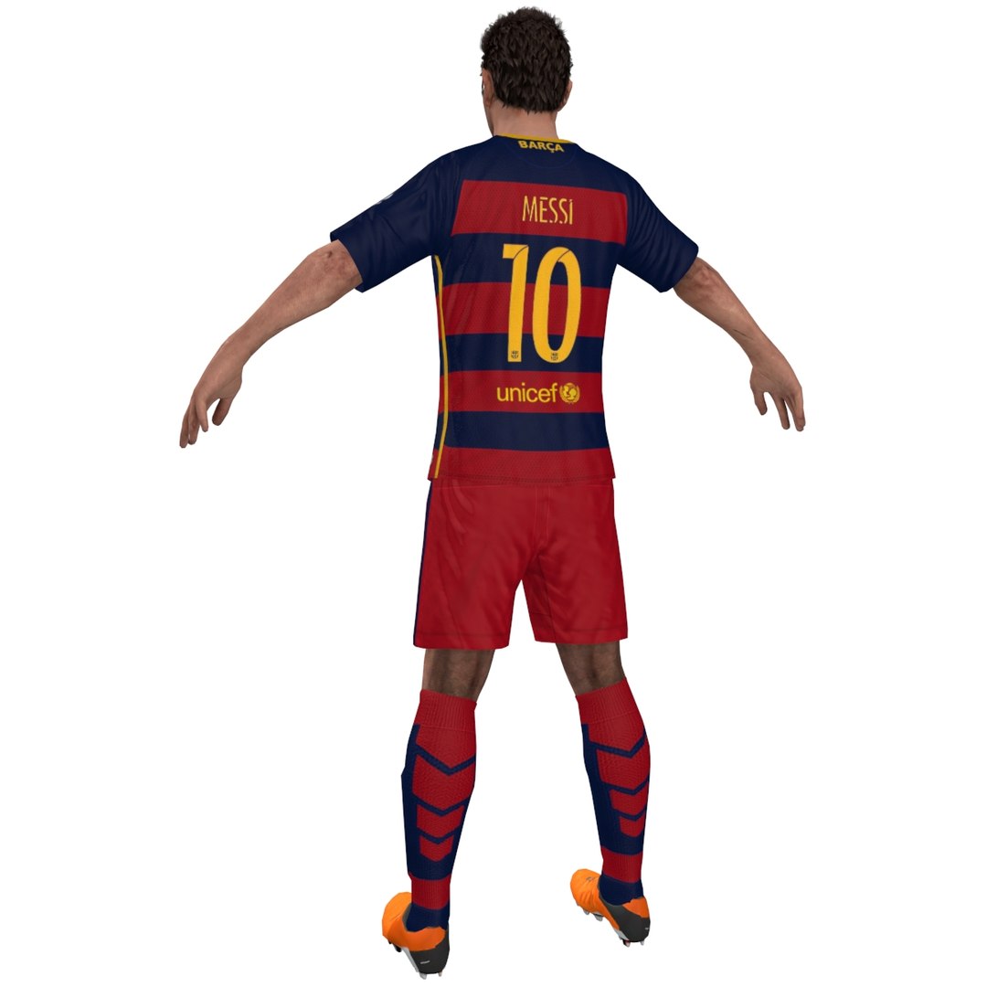 3d Model Rigged Lionel Messi