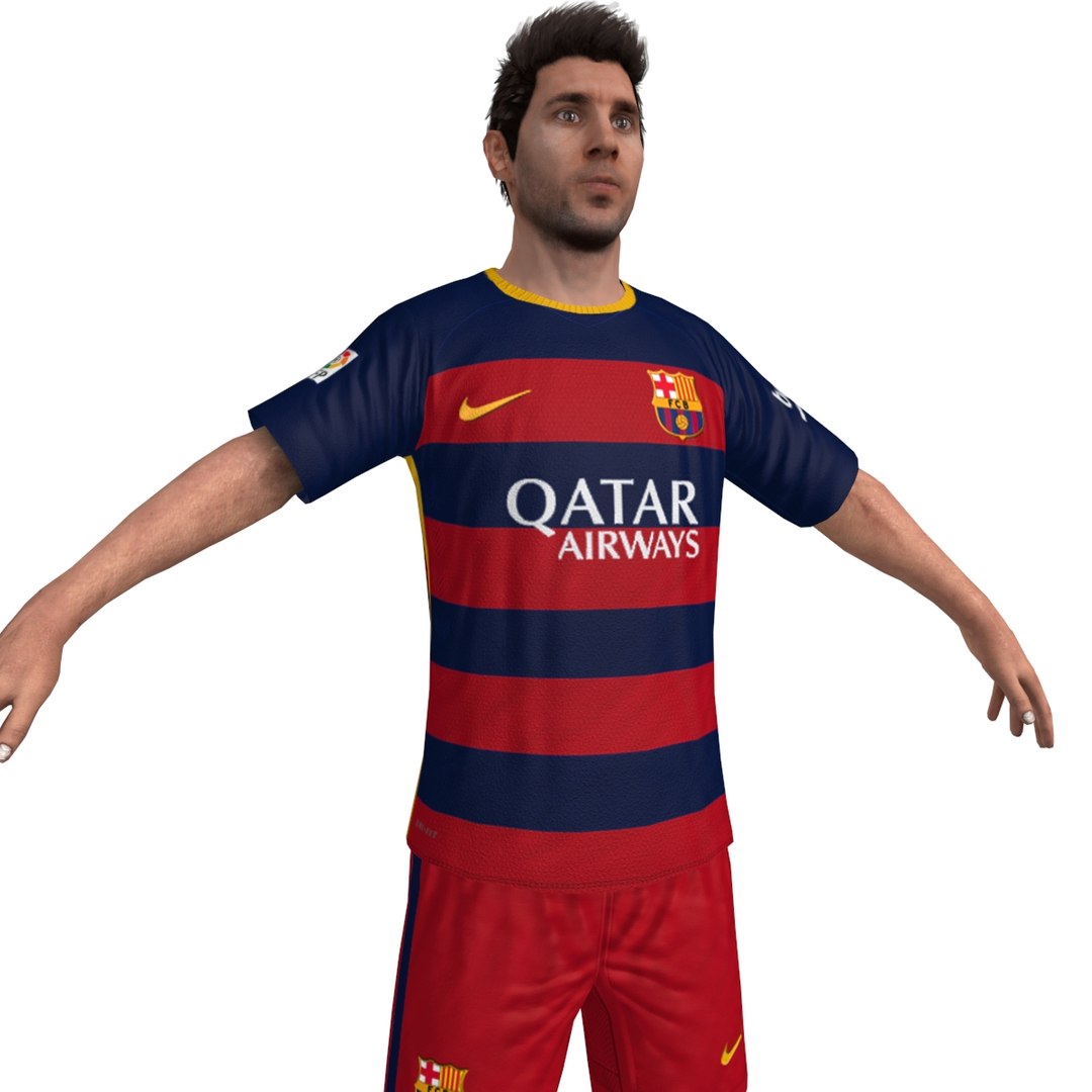 3d Model Rigged Lionel Messi