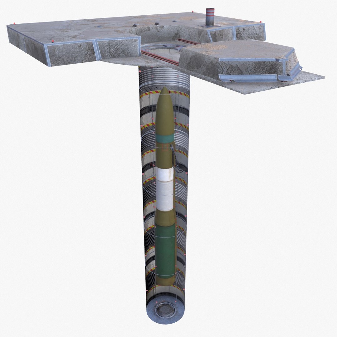 3D ICBM Minuteman 3 with silo model - TurboSquid 2077208