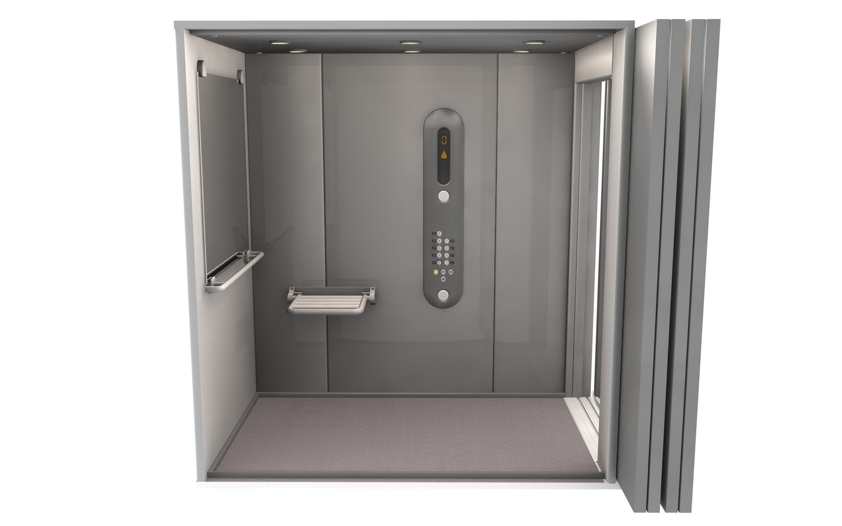 3ds Max Elevator Office Apartment Building