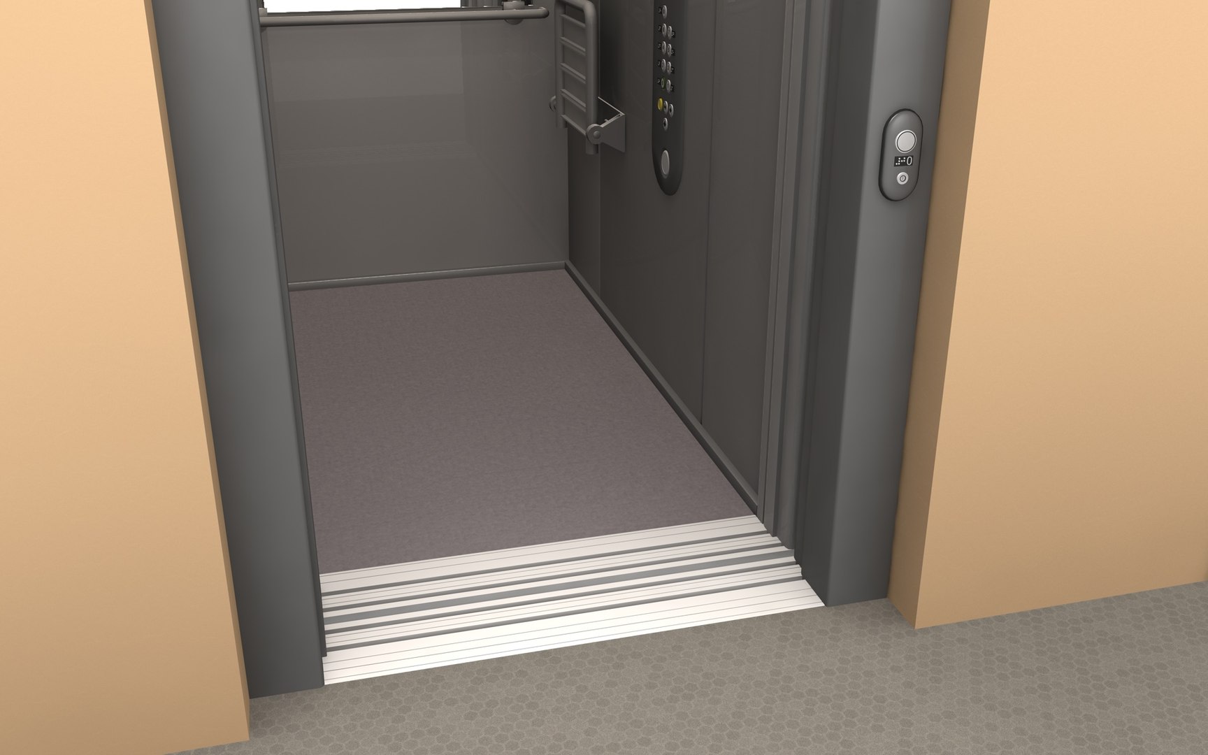 3ds Max Elevator Office Apartment Building