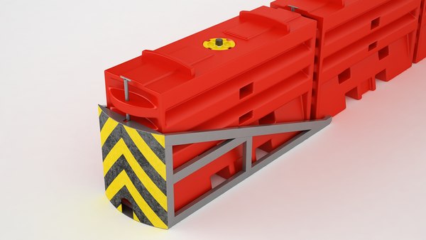 Traffix sled barrier 3D model - TurboSquid 1553521