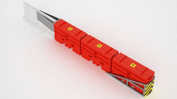 Traffix sled barrier 3D model - TurboSquid 1553521