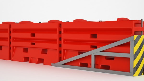 Traffix sled barrier 3D model - TurboSquid 1553521