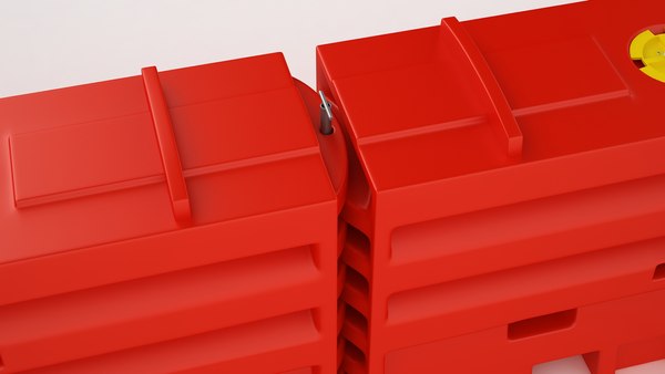 Traffix sled barrier 3D model - TurboSquid 1553521