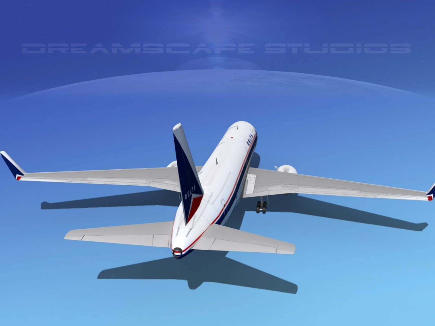 3d Airlines Boeing 767 767-300 Model
