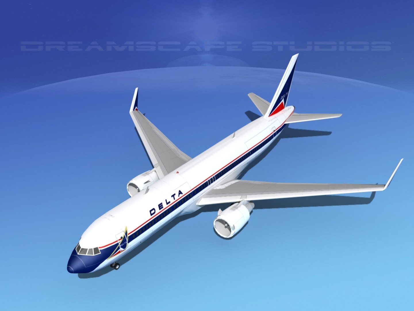 3d Airlines Boeing 767 767-300 Model