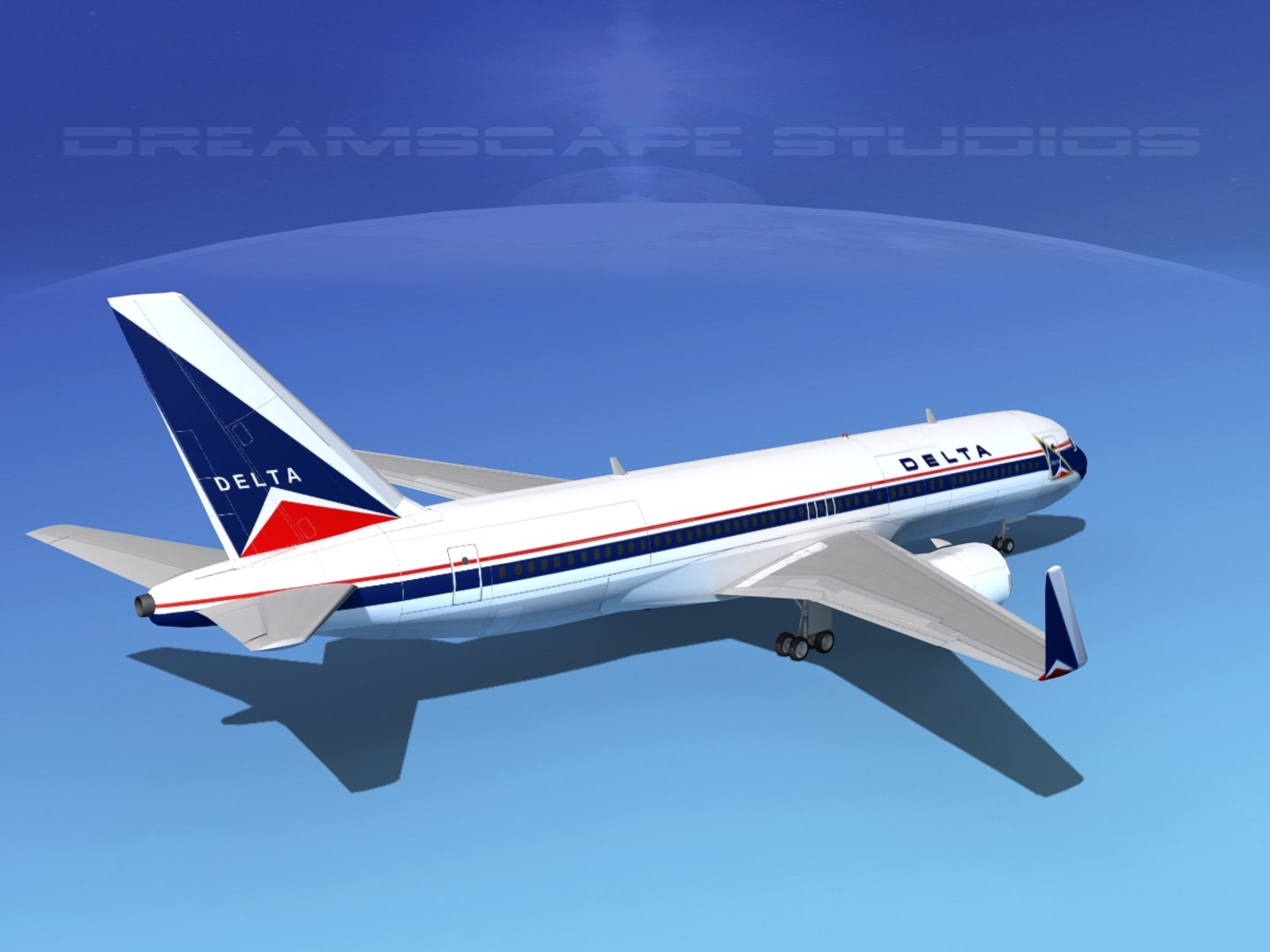 3d Airlines Boeing 767 767-300 Model