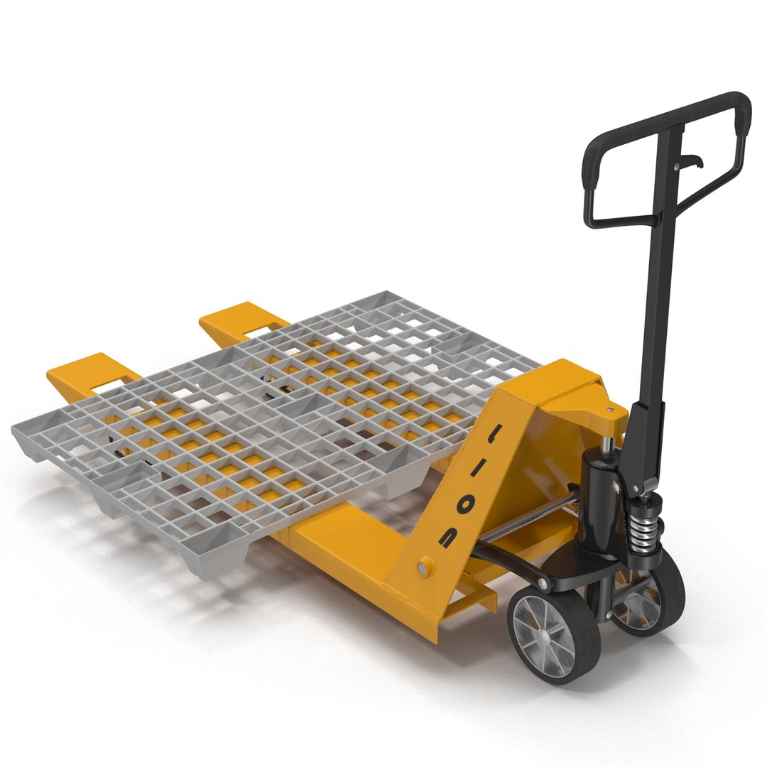 pallet jack plastic 2 3d 3ds