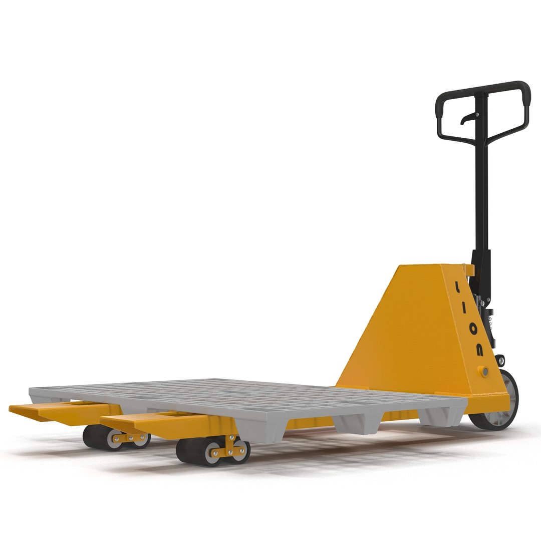 pallet jack plastic 2 3d 3ds