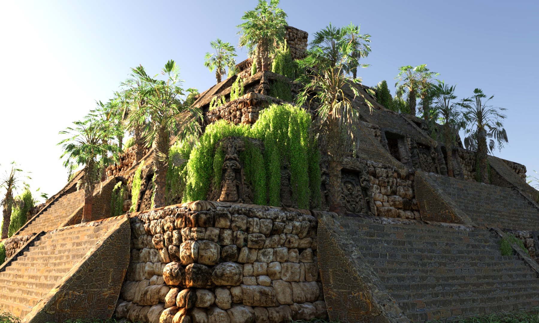 3D Aztec Pyramids Pack Model - TurboSquid 2087195