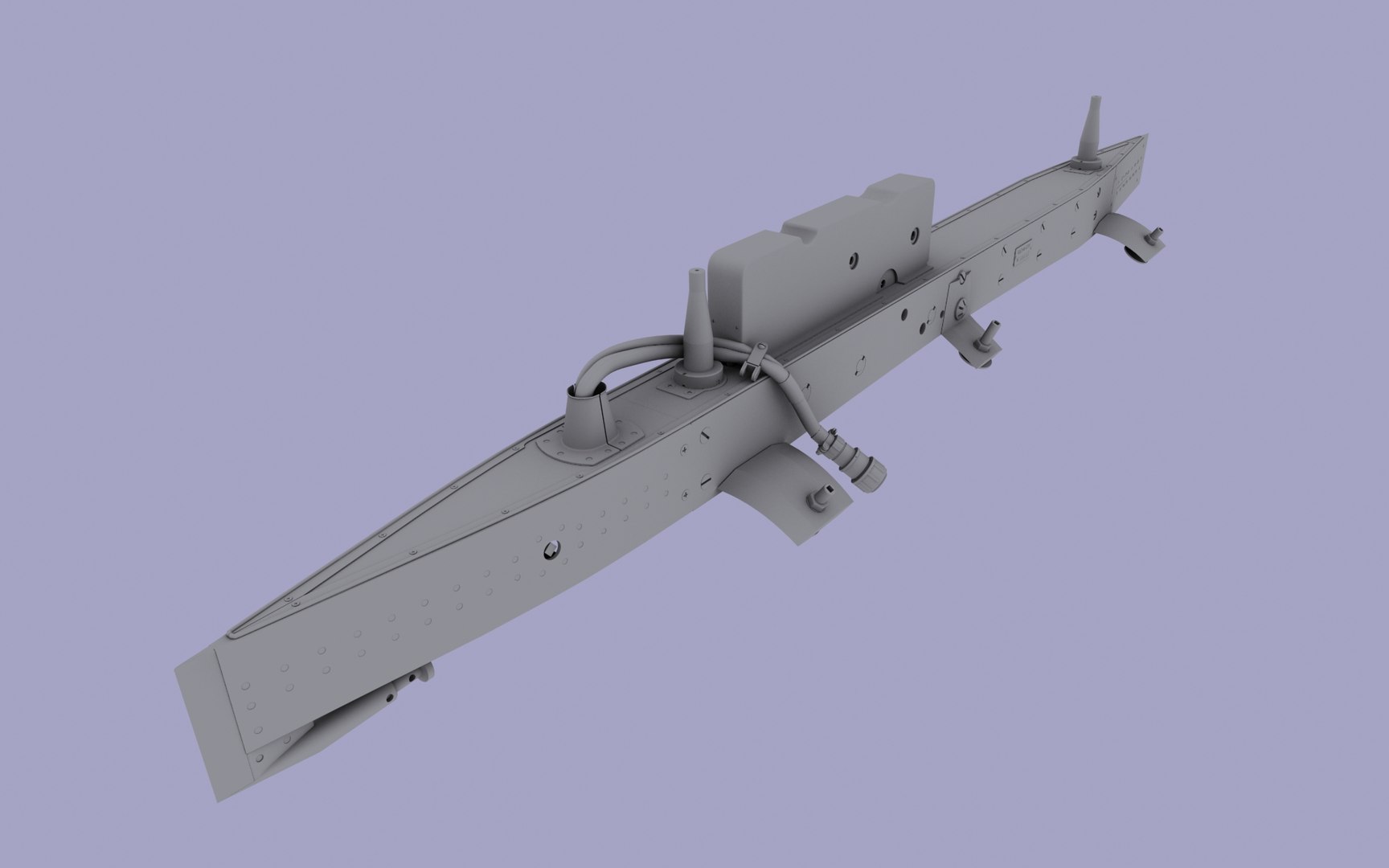 3D Bdz-66-21n Nuclear Bomb Pylon Model - TurboSquid 1216802